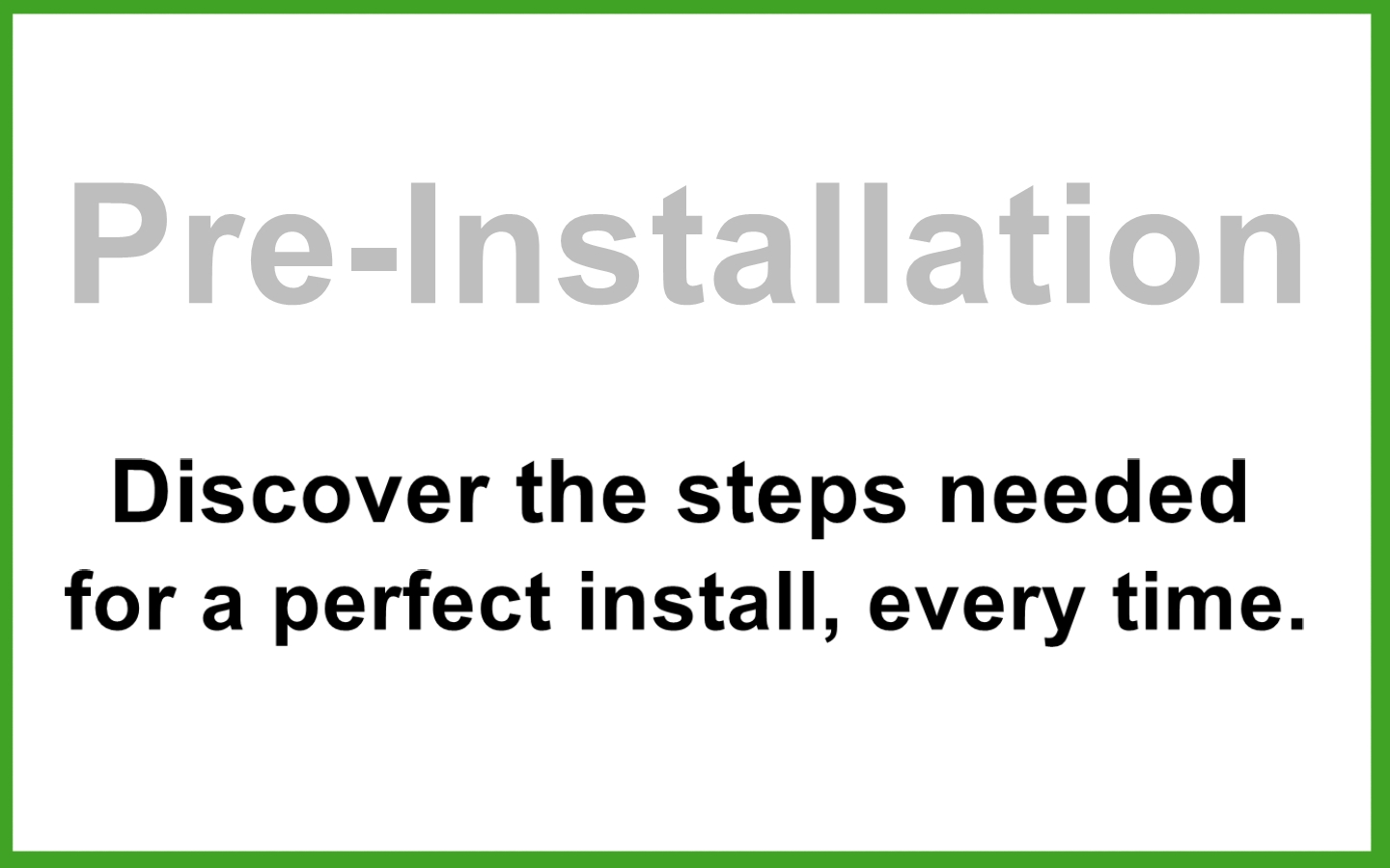 Pre-install – Metropolitan Appliance Blog